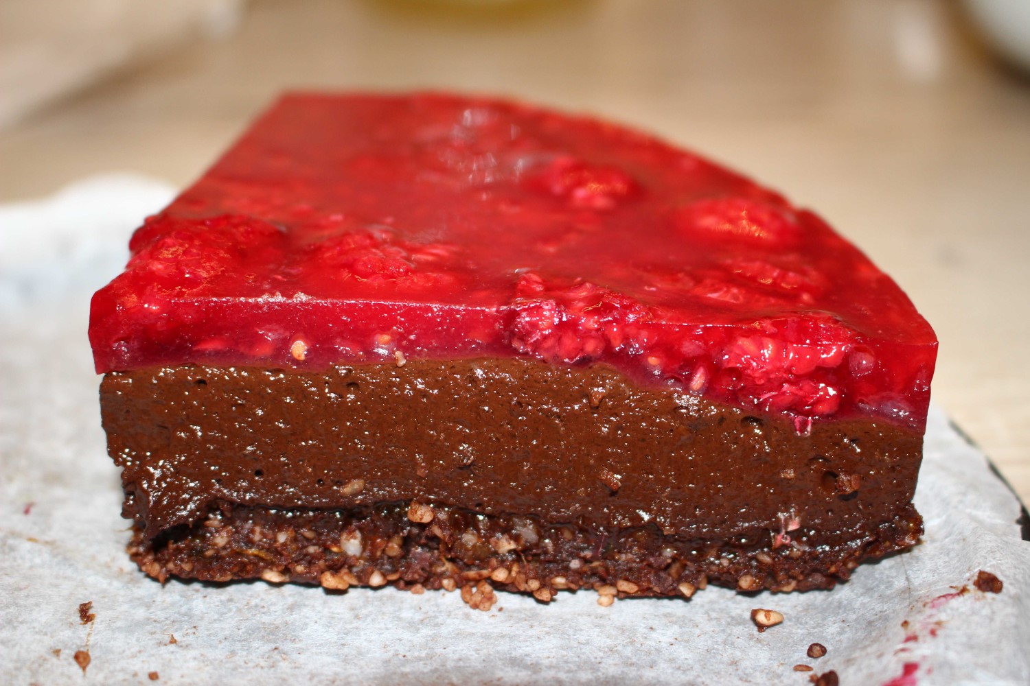 Banáno čoko Malinový Dort Vegan
